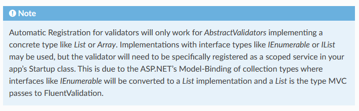 Validators of IEnumerable not executed · Issue #1794 · FluentValidation/FluentValidation · GitHub
