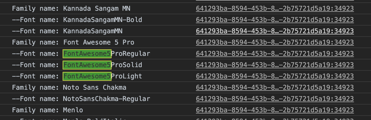Unrecognized font family 'FontAwesome5Pro-Regular' · Issue #1078 ...