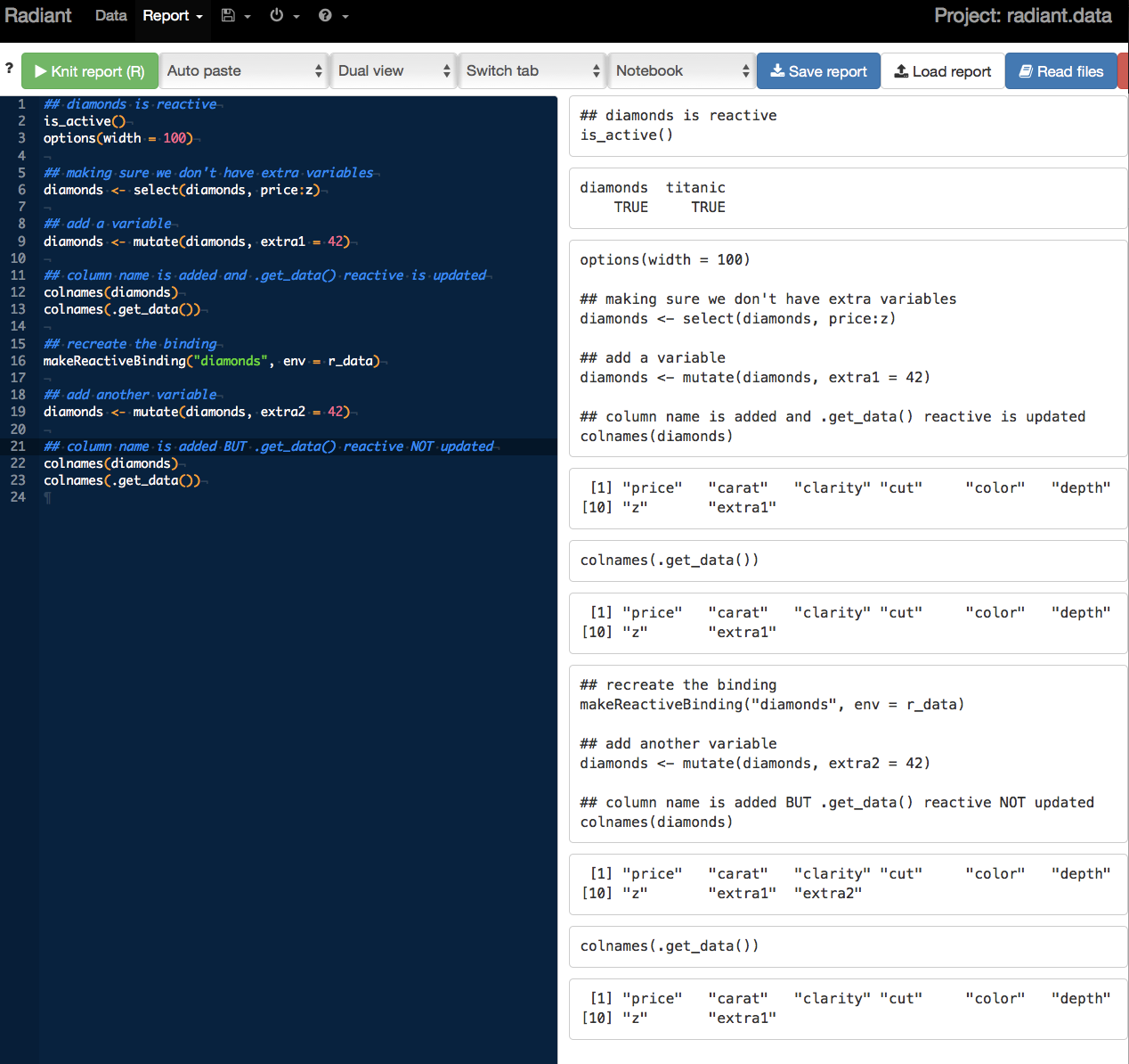 calling makeReactiveBinding on an object that already has a binding ...
