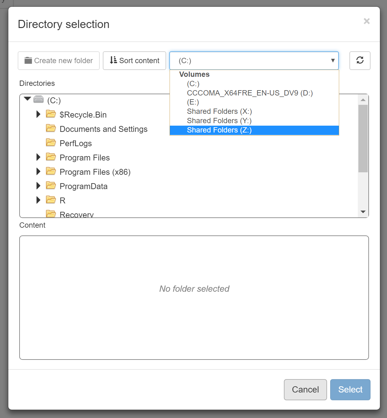 cross os, whole tree directory selection · Issue #119 · thomasp85/shinyFiles · GitHub