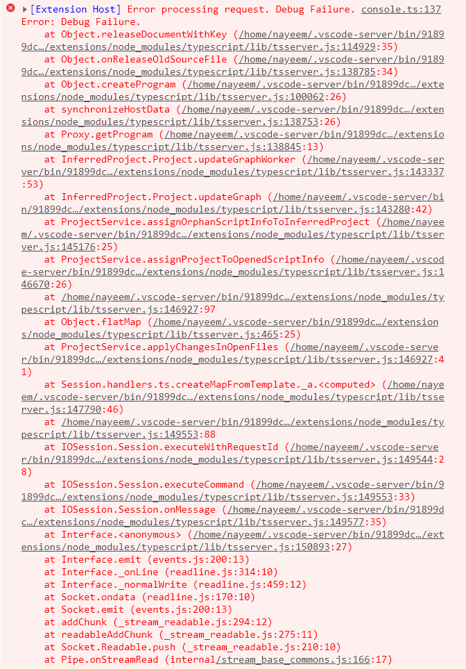 Deno runtime libs don't load, TS Server dies when opening a file · Issue #131 · denoland/vscode ...