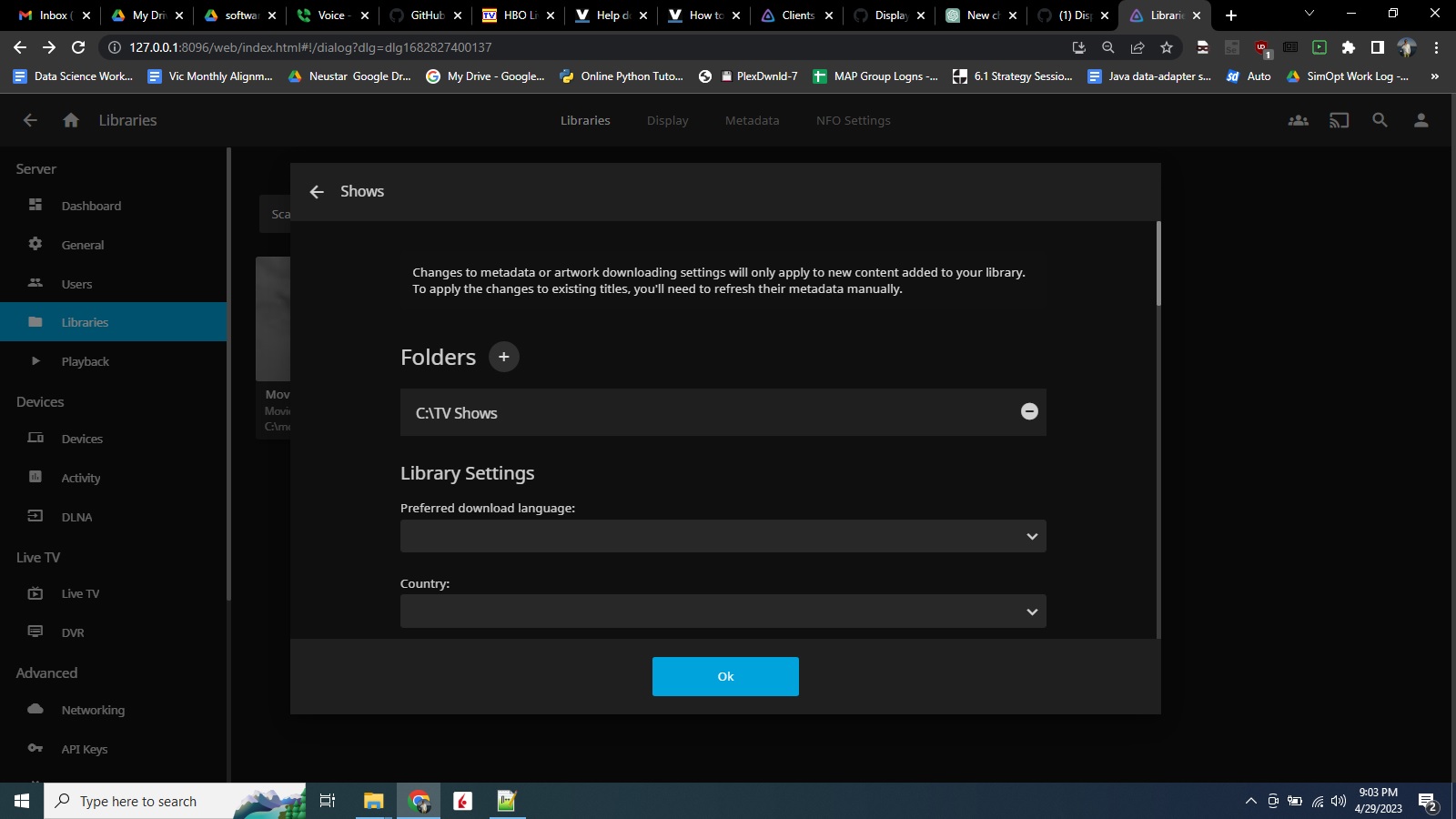 Display in home screen sections such as 'Latest Media' and 'Continue ...