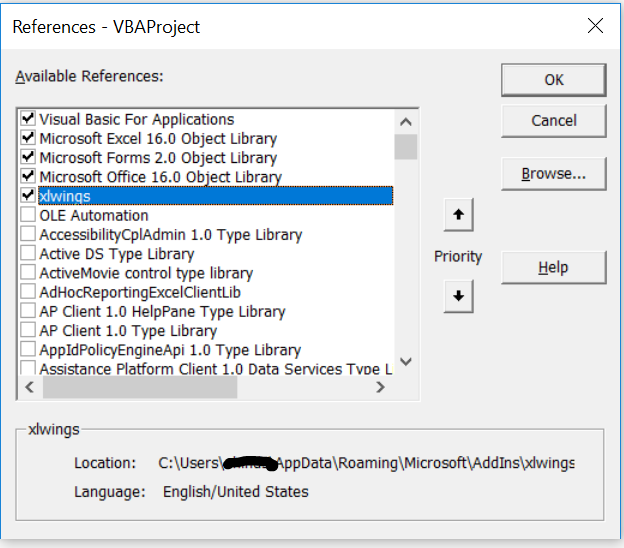 Could not activate Python COM server · Issue #706 · xlwings/xlwings · GitHub