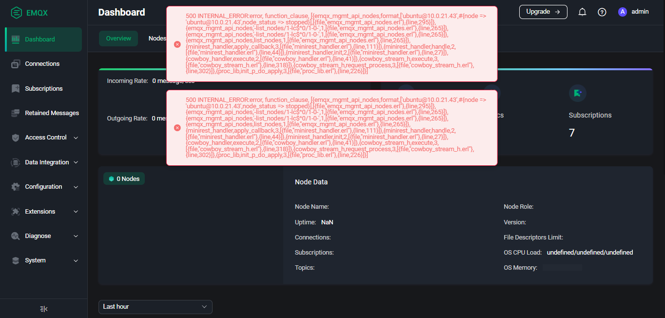Error popup continuously when a node is down · Issue #10034 · emqx/emqx ...