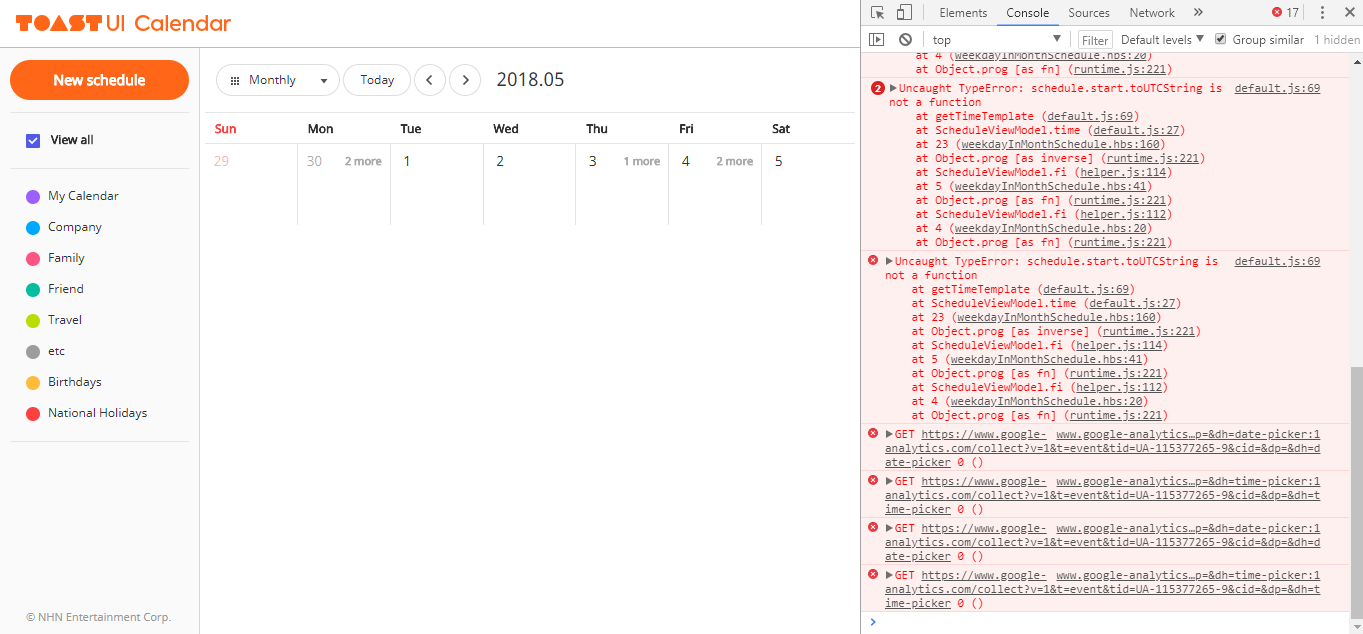 toUTCString is not a function on schedule.start · Issue #104 · nhn/tui ...