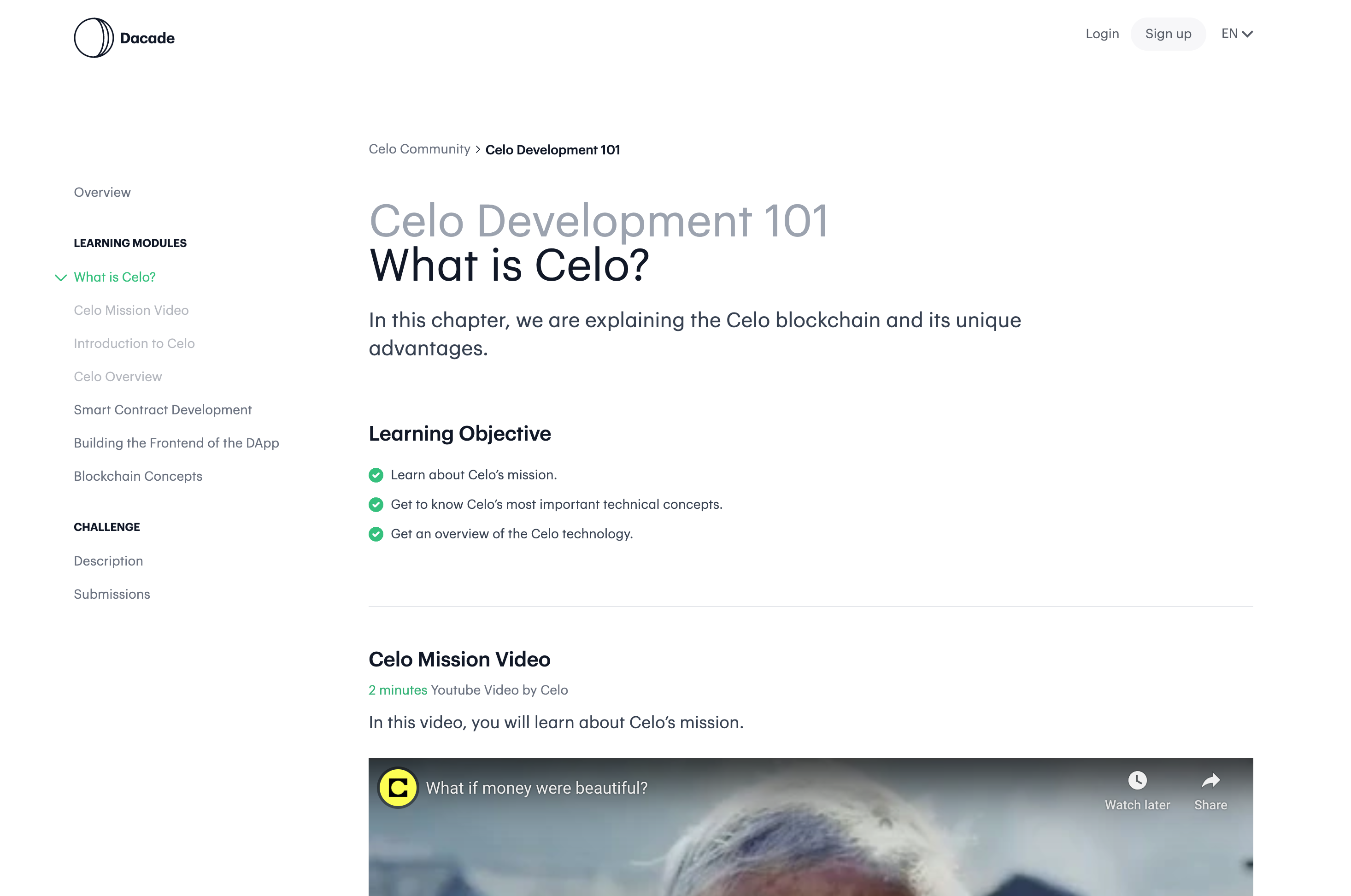 Implement Learning Module view page [pages/communities/_slug/courses\_course_slug/learning ...