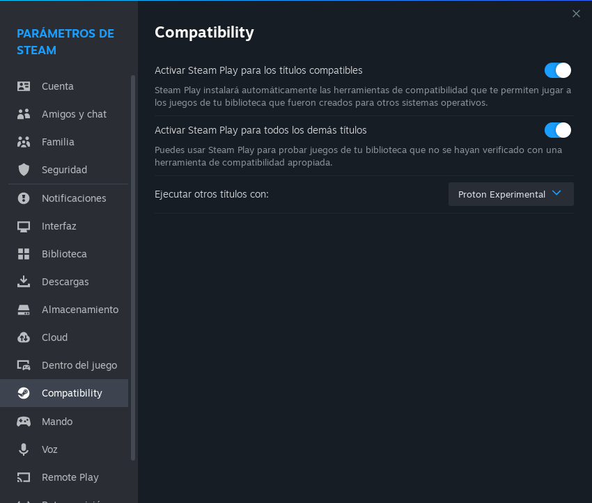 New compatibility tab doesn't allow setting the default Proton version · Issue #9419 ...