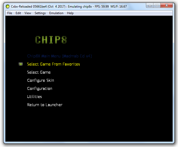 chip8x [Chip8 - SuperChip8 Emulator] [Homebrew] · Issue #405 · Cxbx-Reloaded/game-compatibility ...