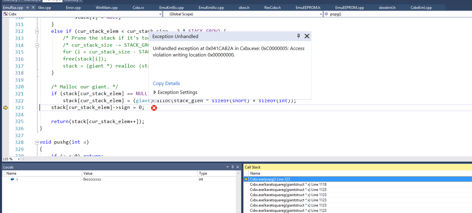 Xbox Kernel Test Suite Crashes Immediately · Issue #1083 · Cxbx ...