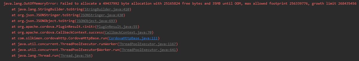 Can't load big chunks of data (~50MB) via get() · Issue #373 · silkimen/cordova-plugin-advanced ...