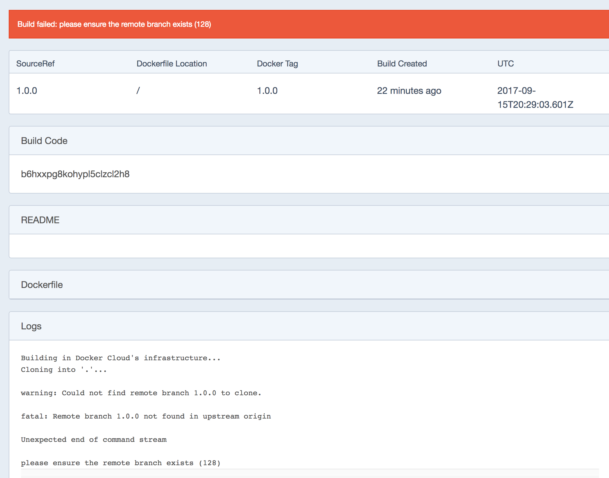 Dockerhub Tag Trigger Looks For Branch With Tag Name Failing Automated Builds · Issue 1145