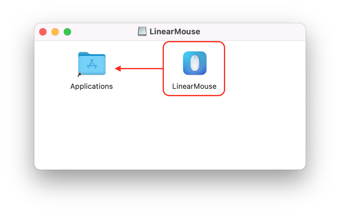 Failed to save the configuration: You don't have permission to save the file "linearmouse" in ...
