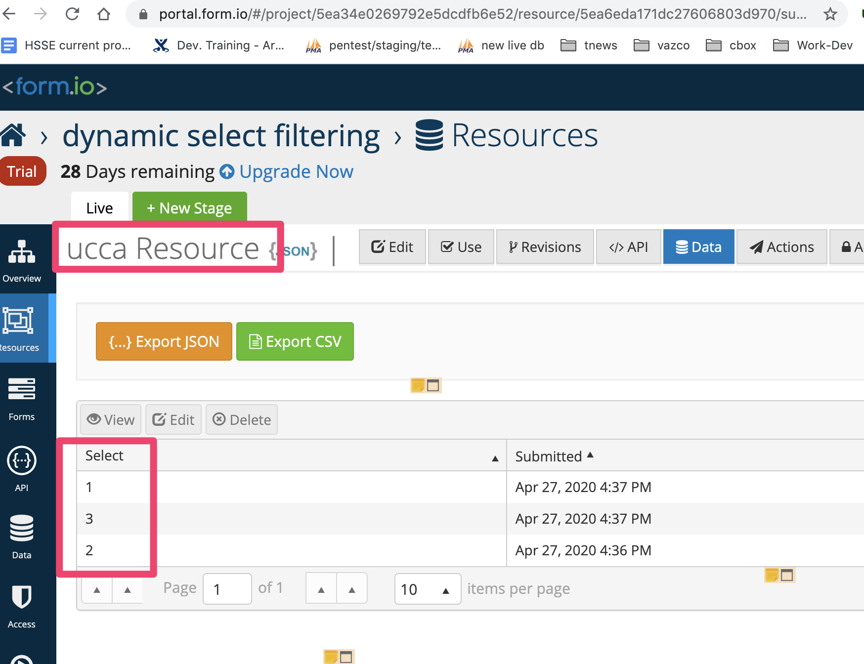 [BUG] when select component saves numeric data, then query result always returns empty · Issue ...