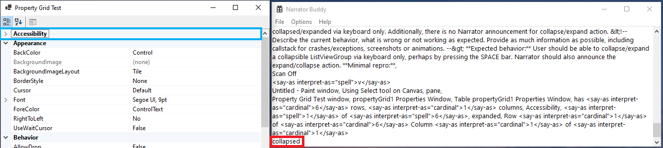 Accessibility: ListViewGroup Collapsible/Collapsed · Issue #3269 · dotnet/winforms · GitHub