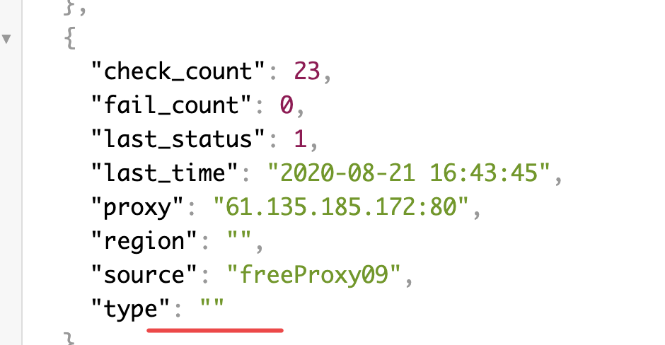 获取代理ip的接口返回体内容中，如何带上代理ip支持的通信协议 · Issue #501 · jhao104/proxy_pool · GitHub