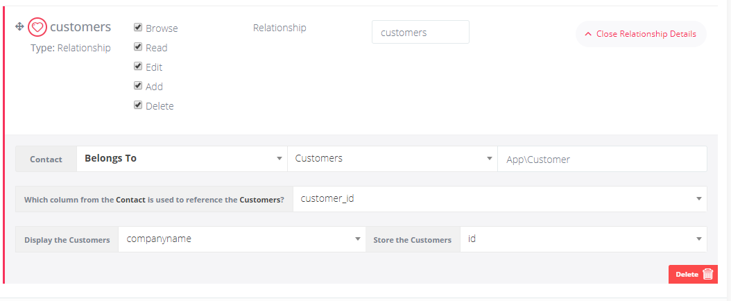 No options after creating relationship between two tables · Issue #2634 · thedevdojo/voyager ...