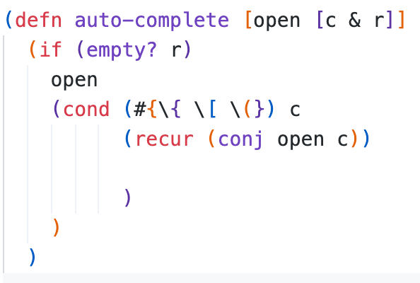Clojure character literals `\{`, `\[`, and `\(` wrongly rainbow ...