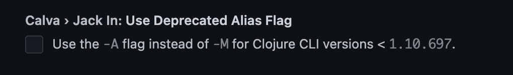 Missing required argument for "-M ALIASES" · Issue #2039 · BetterThanTomorrow/calva · GitHub