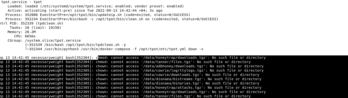 tpot 22.0 installation issue on debian 11 · Issue #1175 · telekom-security/tpotce · GitHub