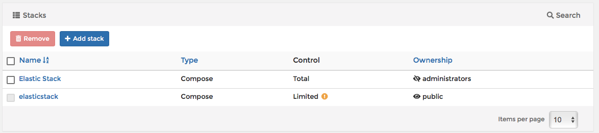 Stack created in portainer result to 1 stack empty and 1 stack limited · Issue #2020 · portainer ...
