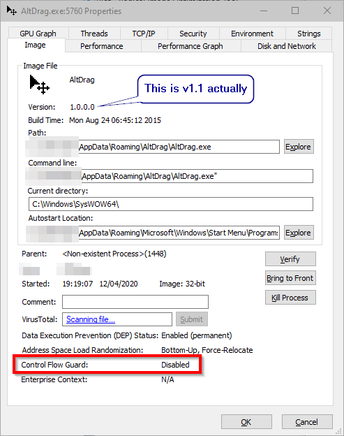 Compile AltDrag with CFG enabled · Issue #113 · stefansundin/altdrag · GitHub