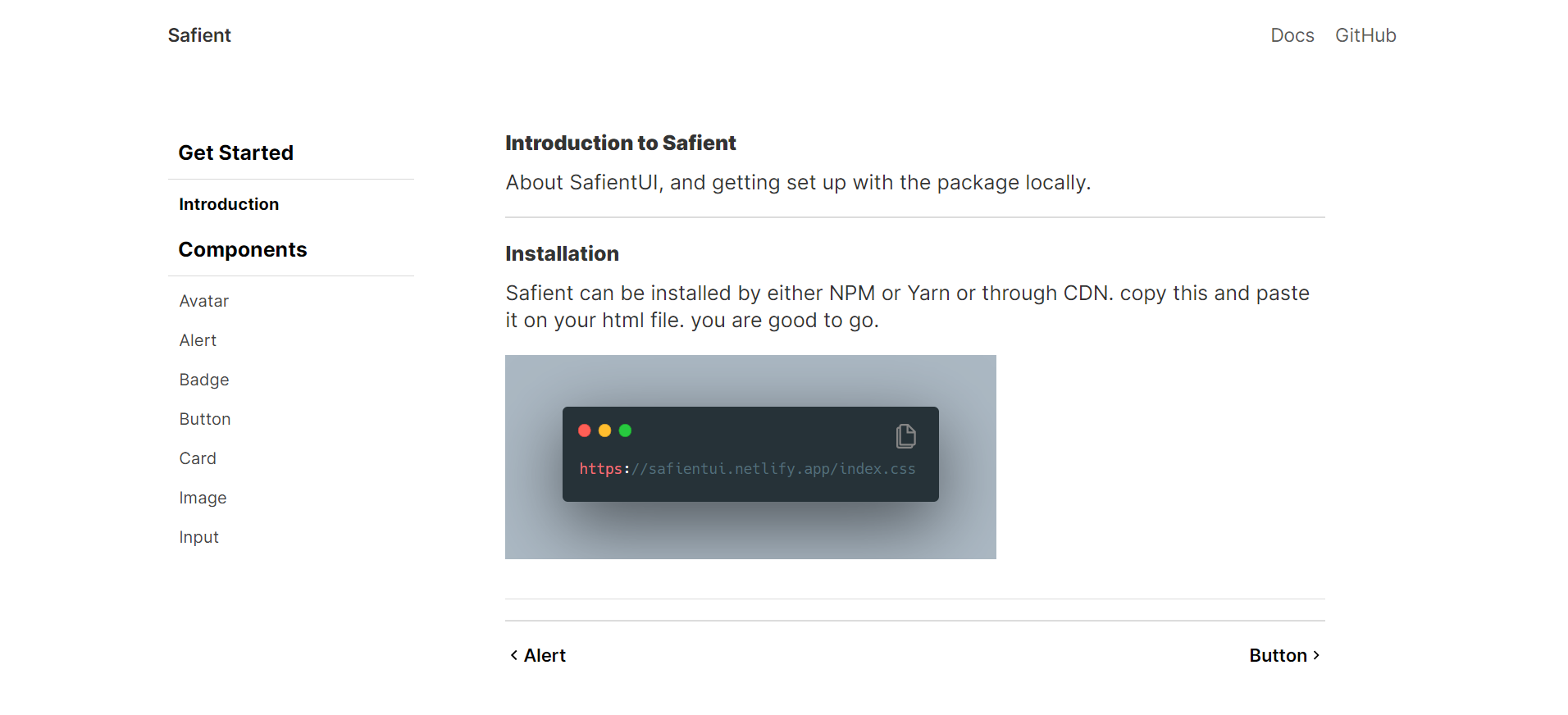 GitHub - Koushith/SafientUI: UI Component Library