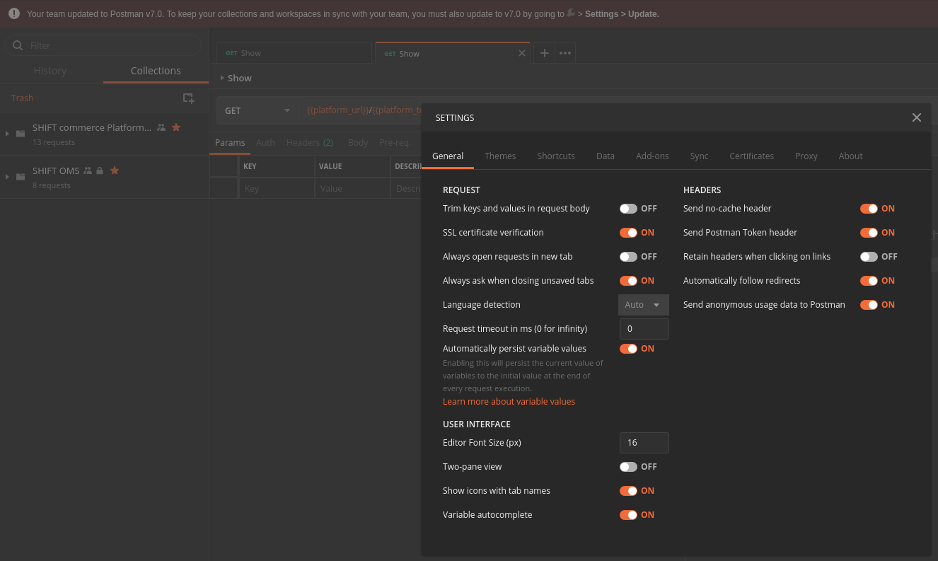 V7 Linux Client · Issue 6032 · Postmanlabs Postman App Support · Github