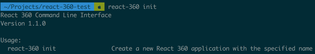 More detailed description of init command in CLI · Issue #692 · facebookarchive/react-360 · GitHub
