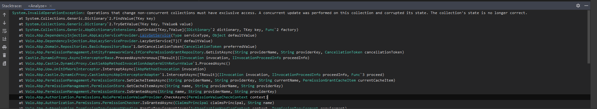 Concurrency problem of `PermissionValueProviderManager` · Issue #9404 · abpframework/abp · GitHub