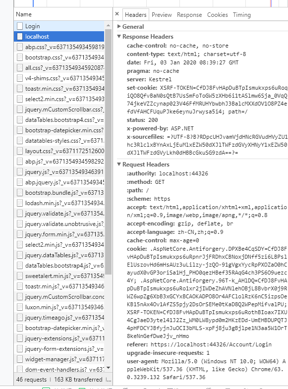 Abp v1.1.2 Mvc fail to login · Issue #2536 · abpframework/abp · GitHub
