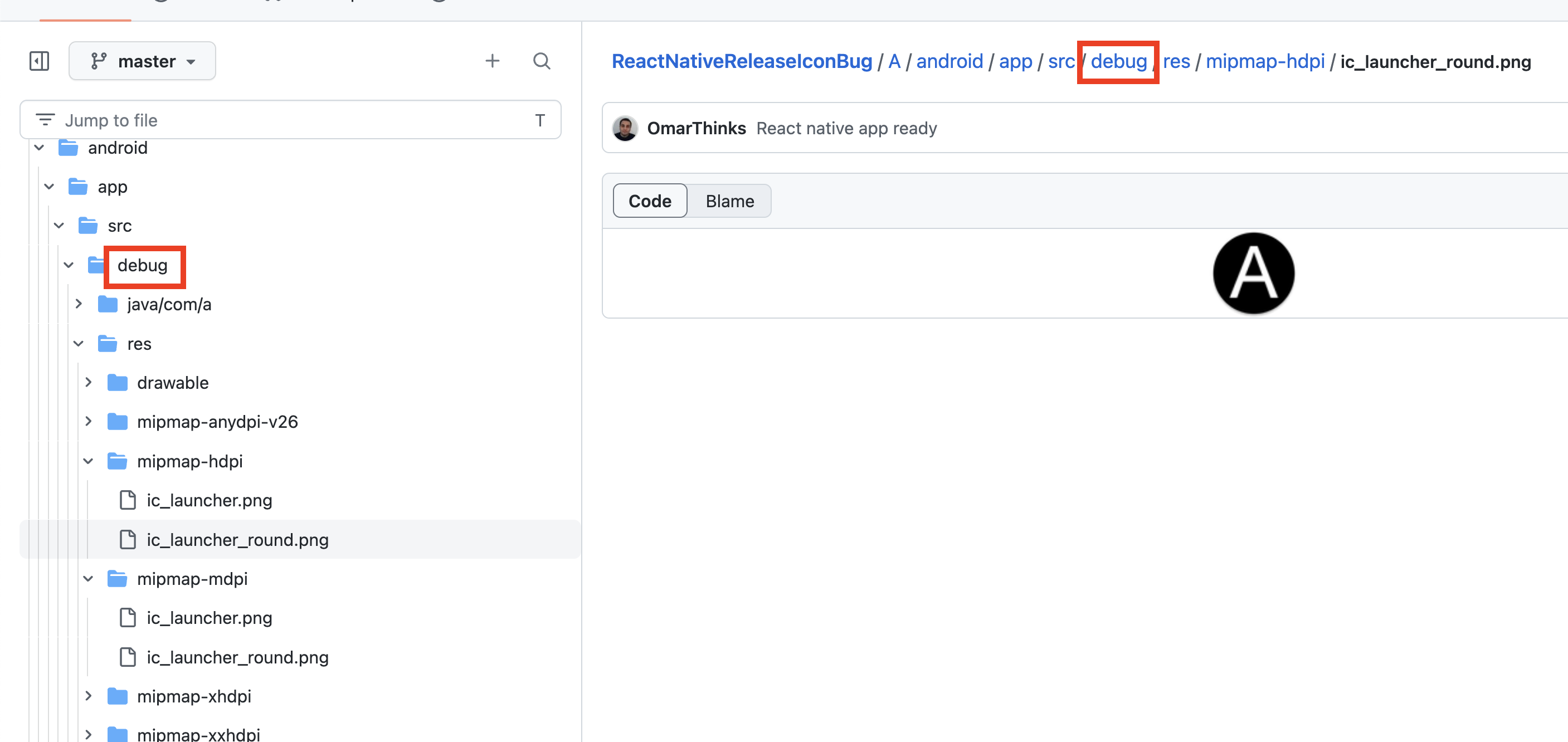 On Windows: Unexpected Application icon on Release · Issue #36203 · facebook/react-native · GitHub