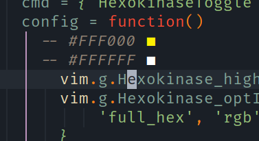 Highlighter setting not applied · Issue #86 · RRethy/vim-hexokinase · GitHub