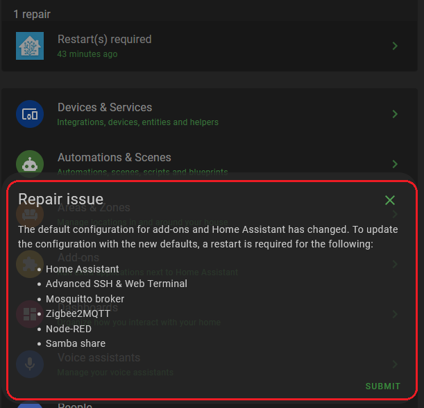 Restart(s) required after update to latest 2023.06.4 (restarted 3 times ...