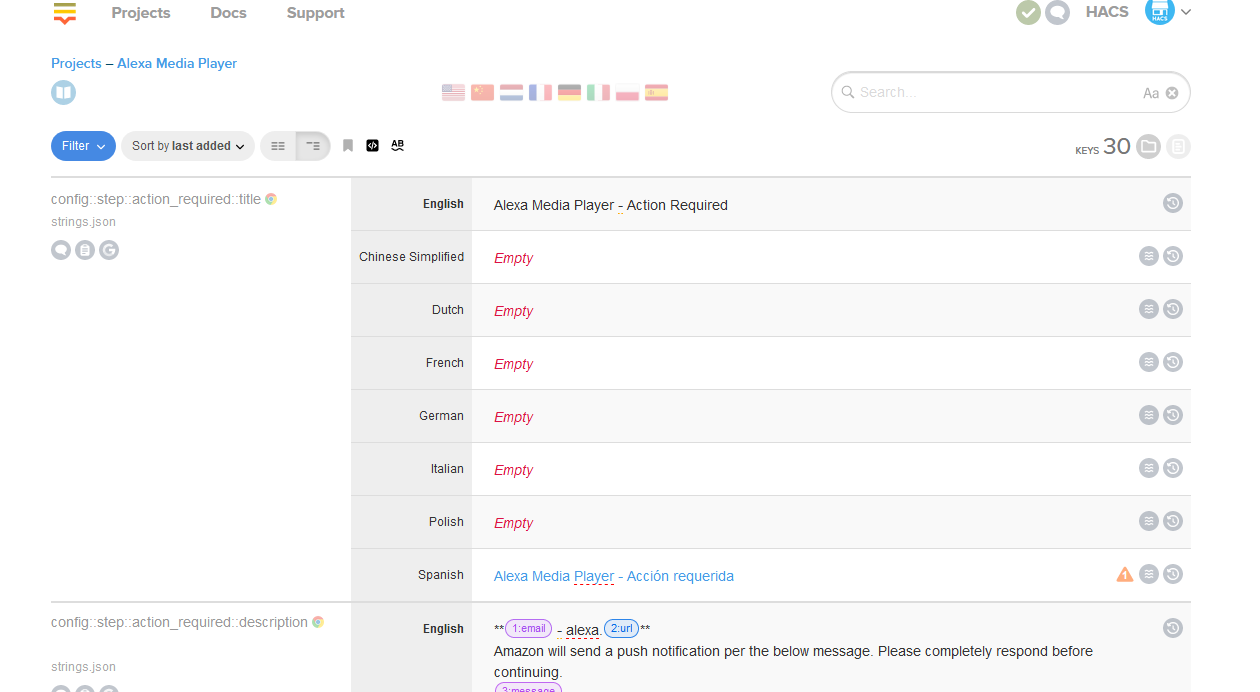 Add Russian language to the translation · Issue #818 · alandtse/alexa ...