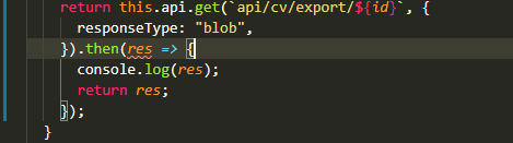 when destructuring data using interceptors if the data is of type blob in the response i get an ...