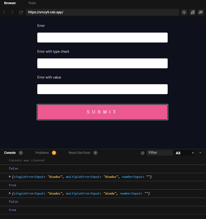isSubmitted does not work as expected · Issue #4621 · react-hook-form/react-hook-form · GitHub
