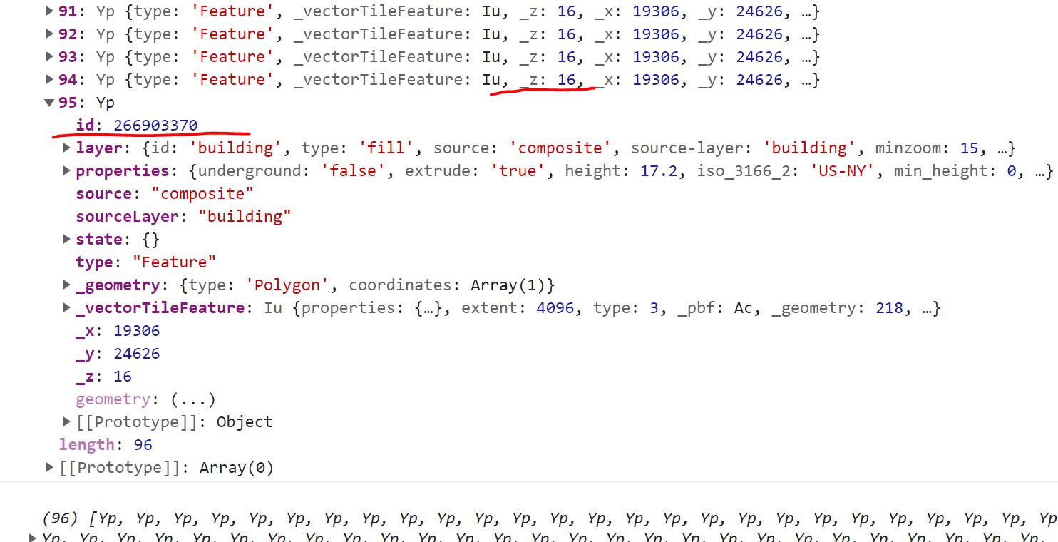 queryRenderedFeatures({layers: ["building"]}) returns features with undefined id when zoom