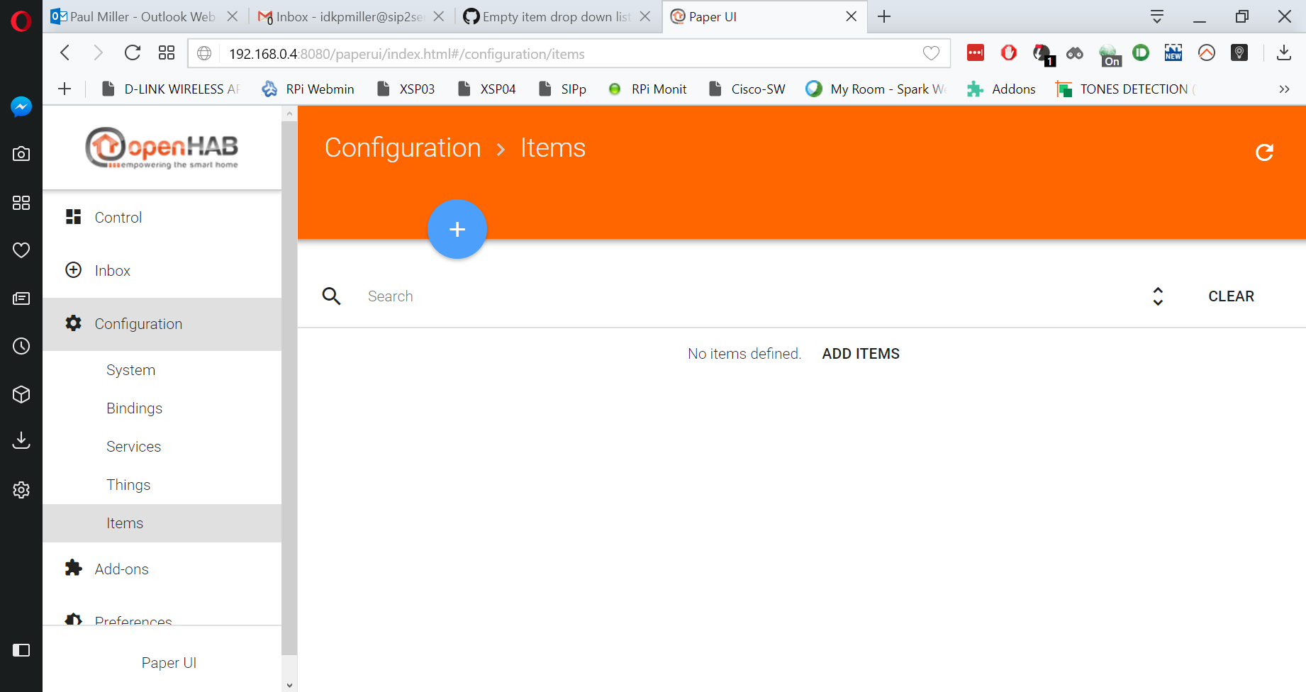 Empty item drop down list in PaperUI · Issue #4648 · eclipse-archived/smarthome · GitHub