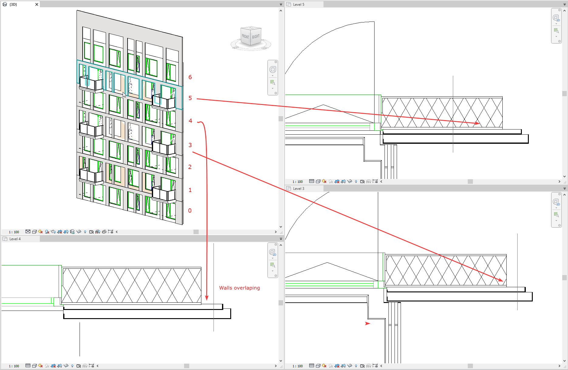 Opening That Cuts Through Multiple Walls Issue · Issue 99 · Autodesk Revit Ifc · Github