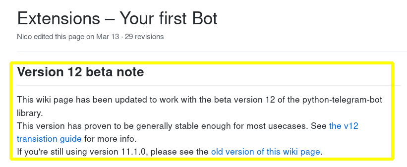 Doesn't work example from 'Your First Bot' article · Issue #1396 ...