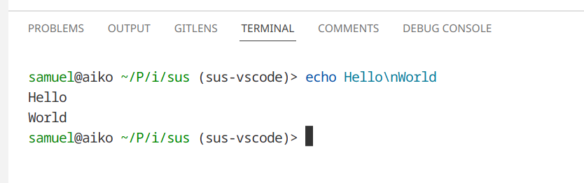 Terminal doesn't appear to correctly handle newlines. · Issue #174771 · microsoft/vscode · GitHub