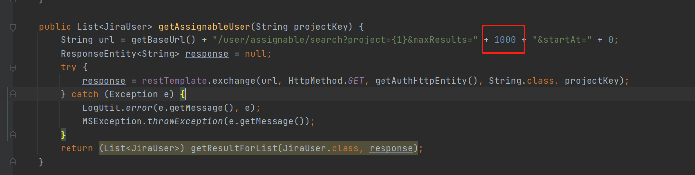 [BUG]Jira 里面的报告人、经办人 实际超过1000 人，导致使用 Jira 默认模板创建缺陷时，下拉获取用户不全 · Issue #18011 · metersphere ...
