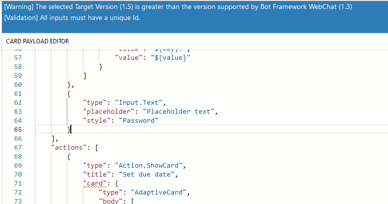 Support password Input · Issue #1443 · microsoft/AdaptiveCards · GitHub