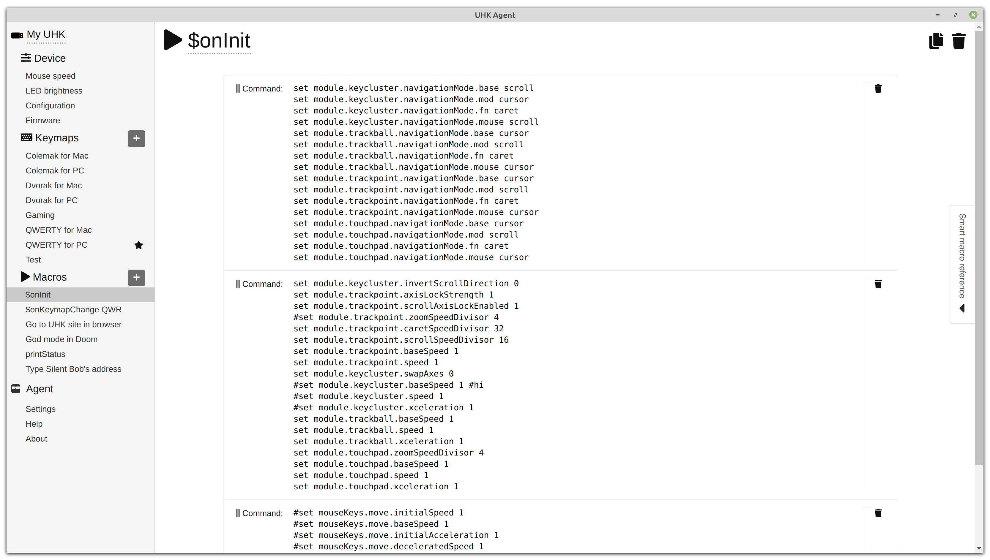 Collapsible smart macro reference · Issue #1670 · UltimateHackingKeyboard/agent · GitHub