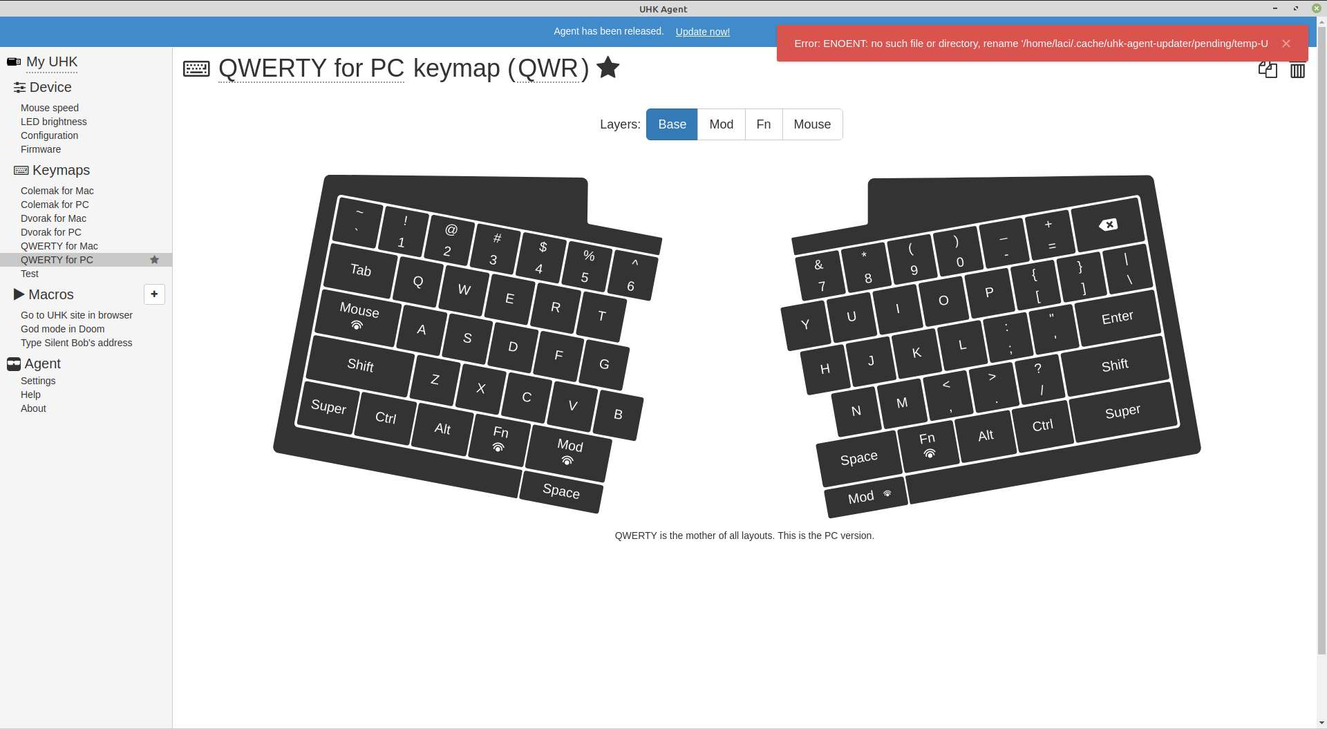 Auto-update is broken · Issue #1148 · UltimateHackingKeyboard/agent · GitHub