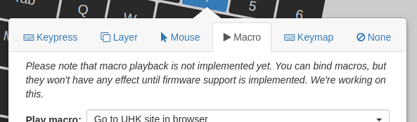 "macro playback is not implemented" in web build · Issue #1159 · UltimateHackingKeyboard/agent ...