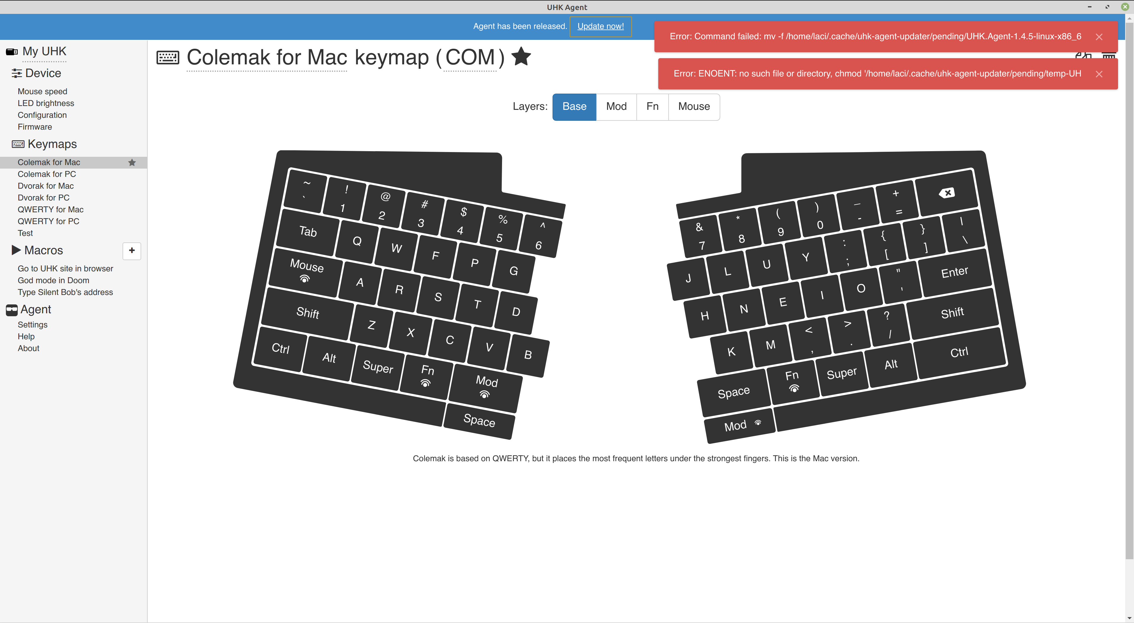 Auto-update is broken · Issue #1148 · UltimateHackingKeyboard/agent · GitHub