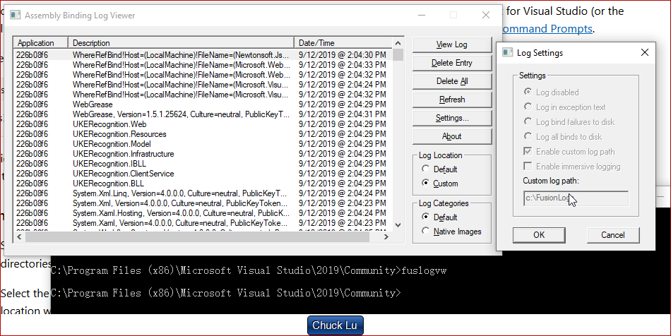 Turn off Fusion Logging · Issue #9565 · dotnet/docs · GitHub