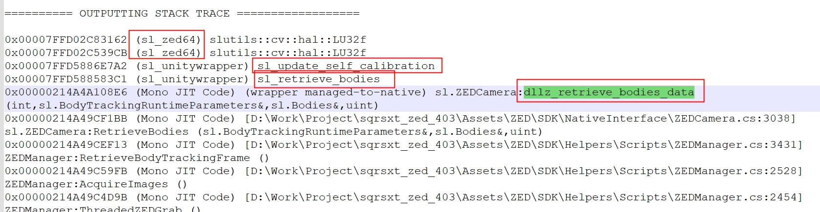 dllz_retrieve_bodies_data run crash · Issue #262 · stereolabs/zed-unity · GitHub