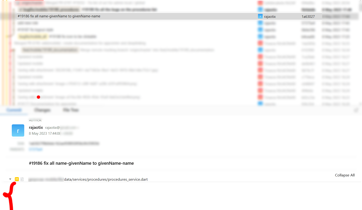[Issue] The change made on file not showing on right panel, and even the change made in older ...